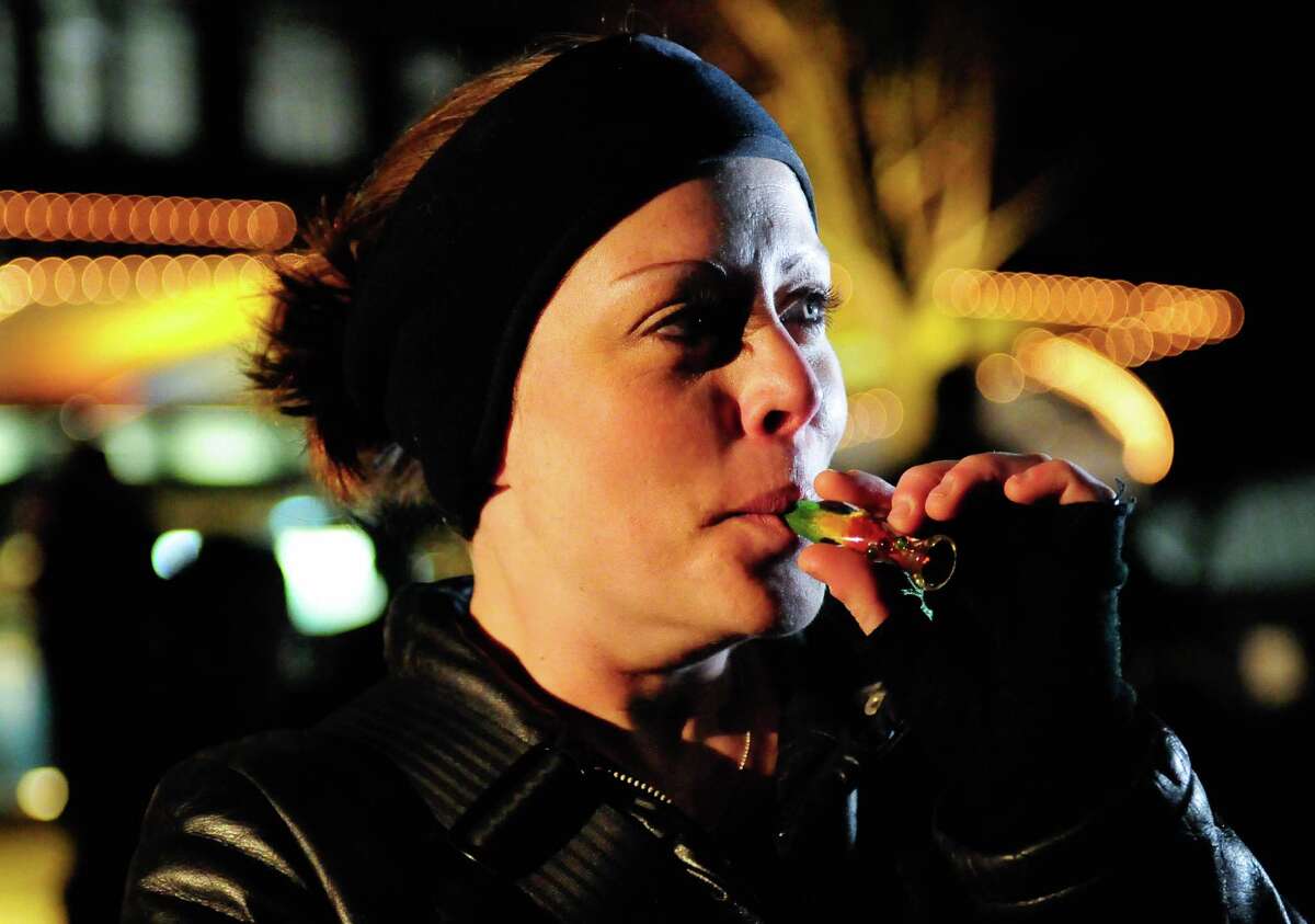 Getting high at the Space Needle on Dec. 6, 2012