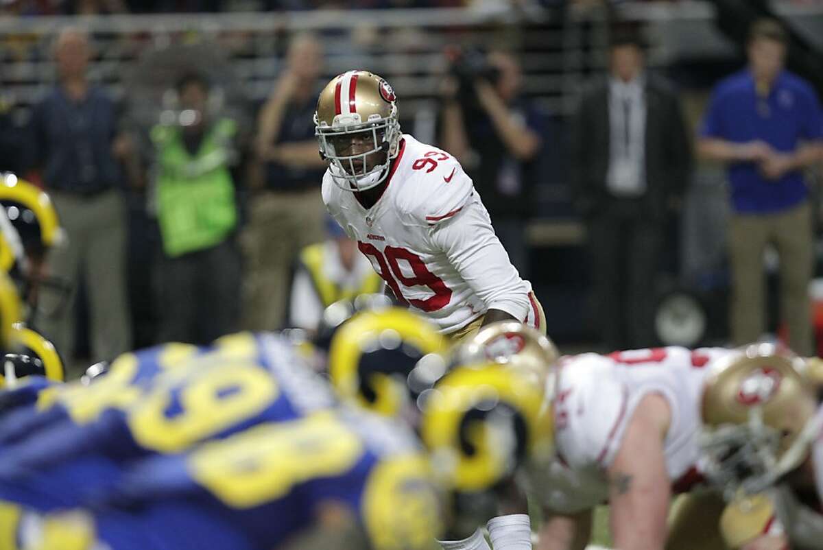 49ers' Smith in historic sack race