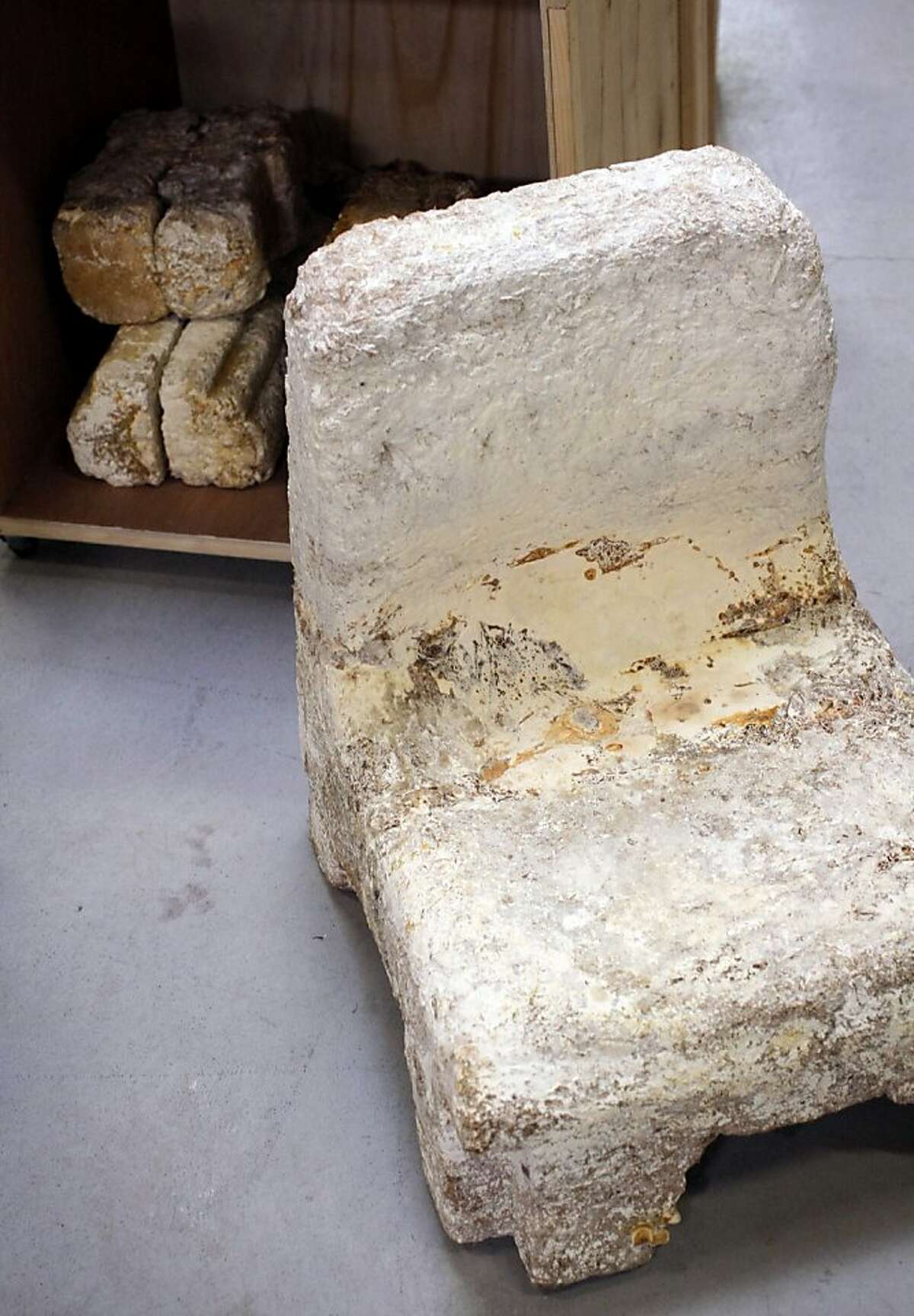 Philip Ross crafts furniture from mycelium