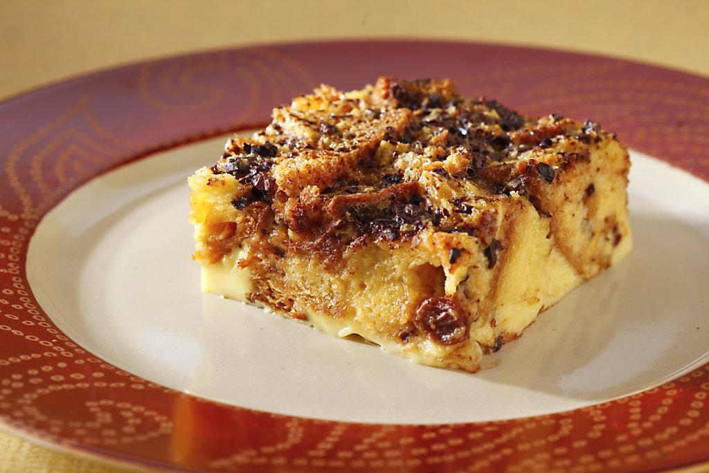 Bread pudding from leftovers