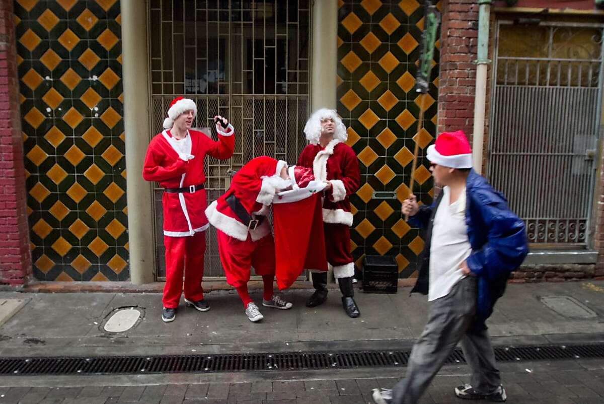 Bad Santas spread, drink holiday cheer