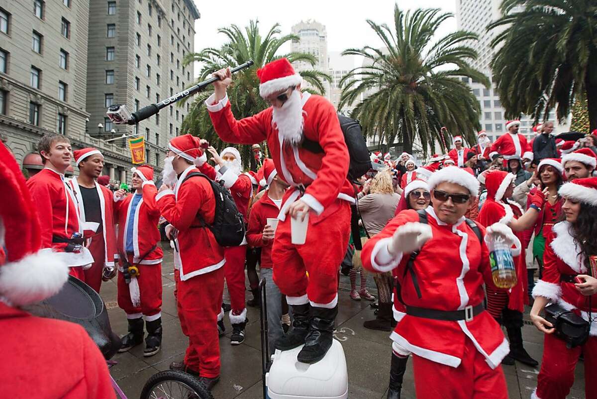 Bad Santas spread, drink holiday cheer
