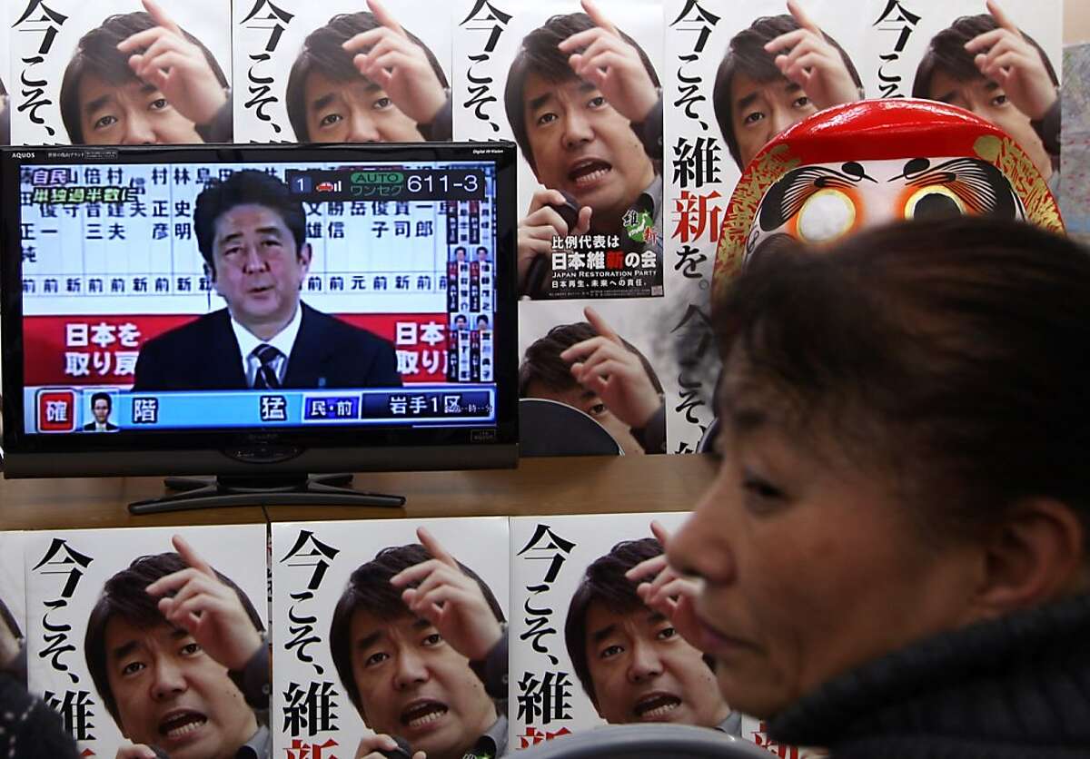 In Japan vote, conservatives back in power