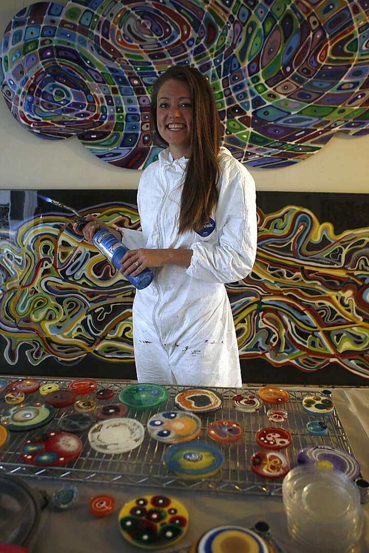Artist Klari Reis works in epoxy polymer