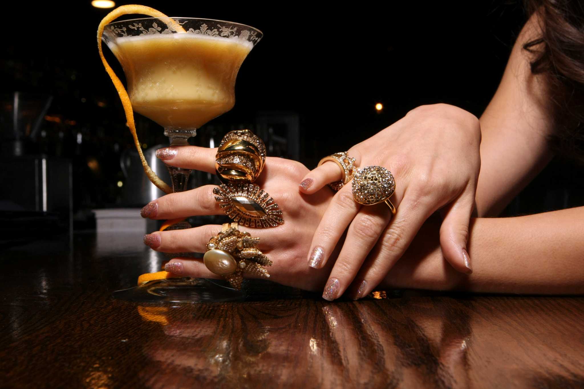Something for your cocktail-ringed hands to hold
