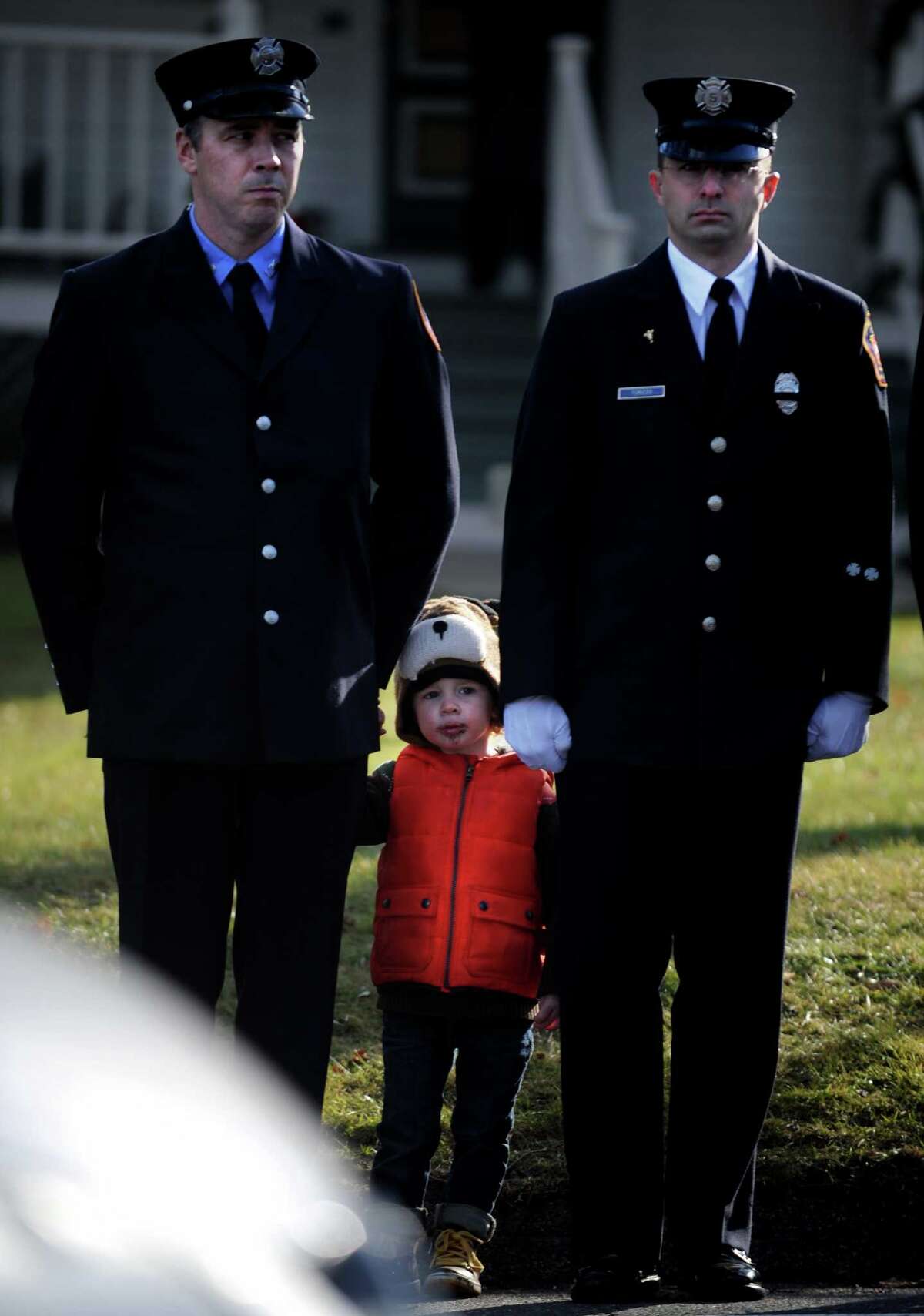Daniel Barden, 7, is buried Wedenesday.