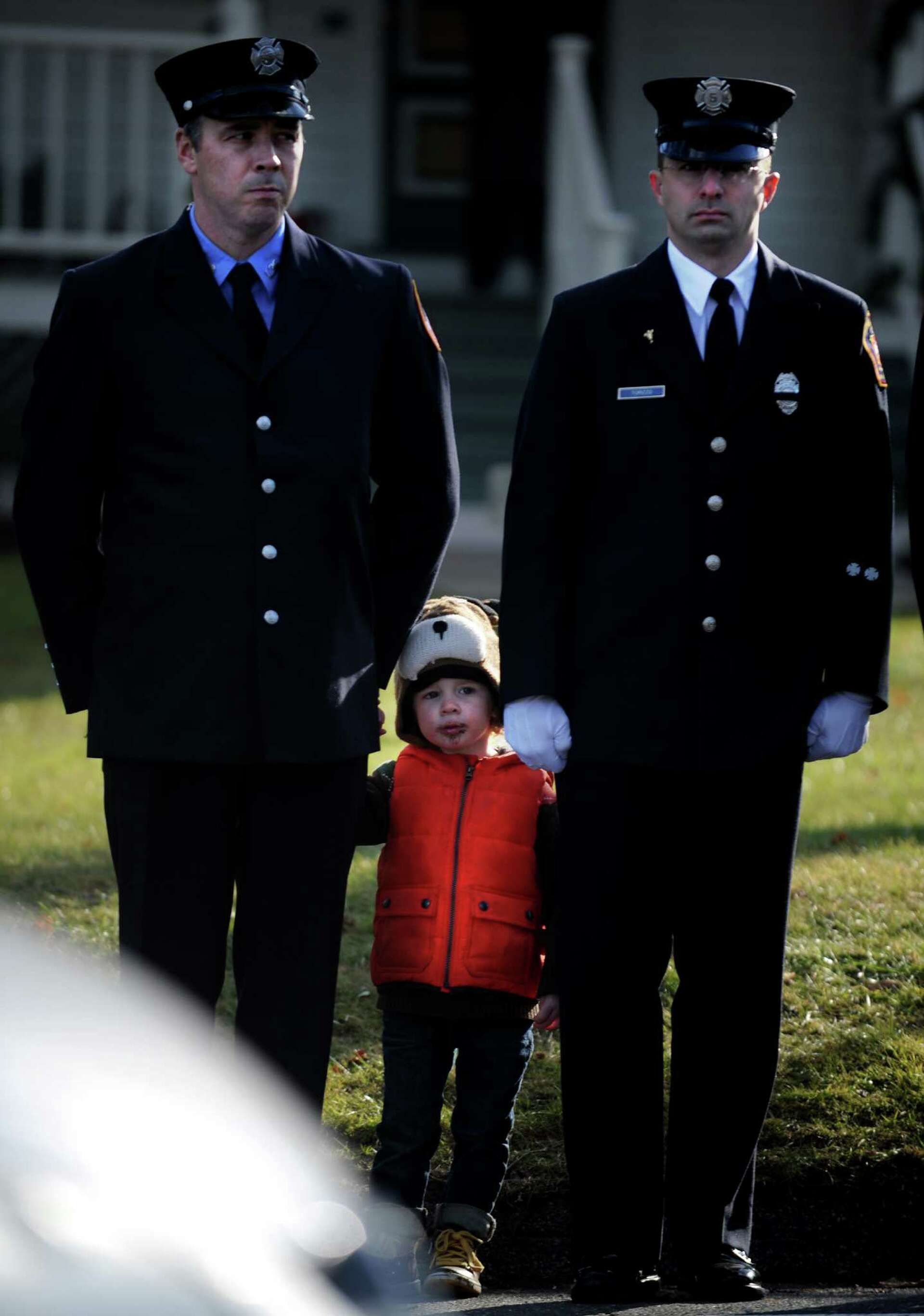 Daniel Barden, 7, is buried Wedenesday.