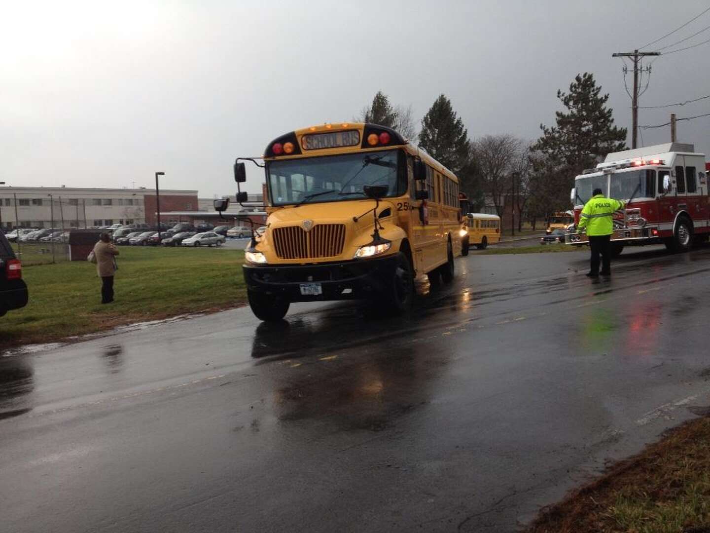 Winds blow off section of school roof, students sent home