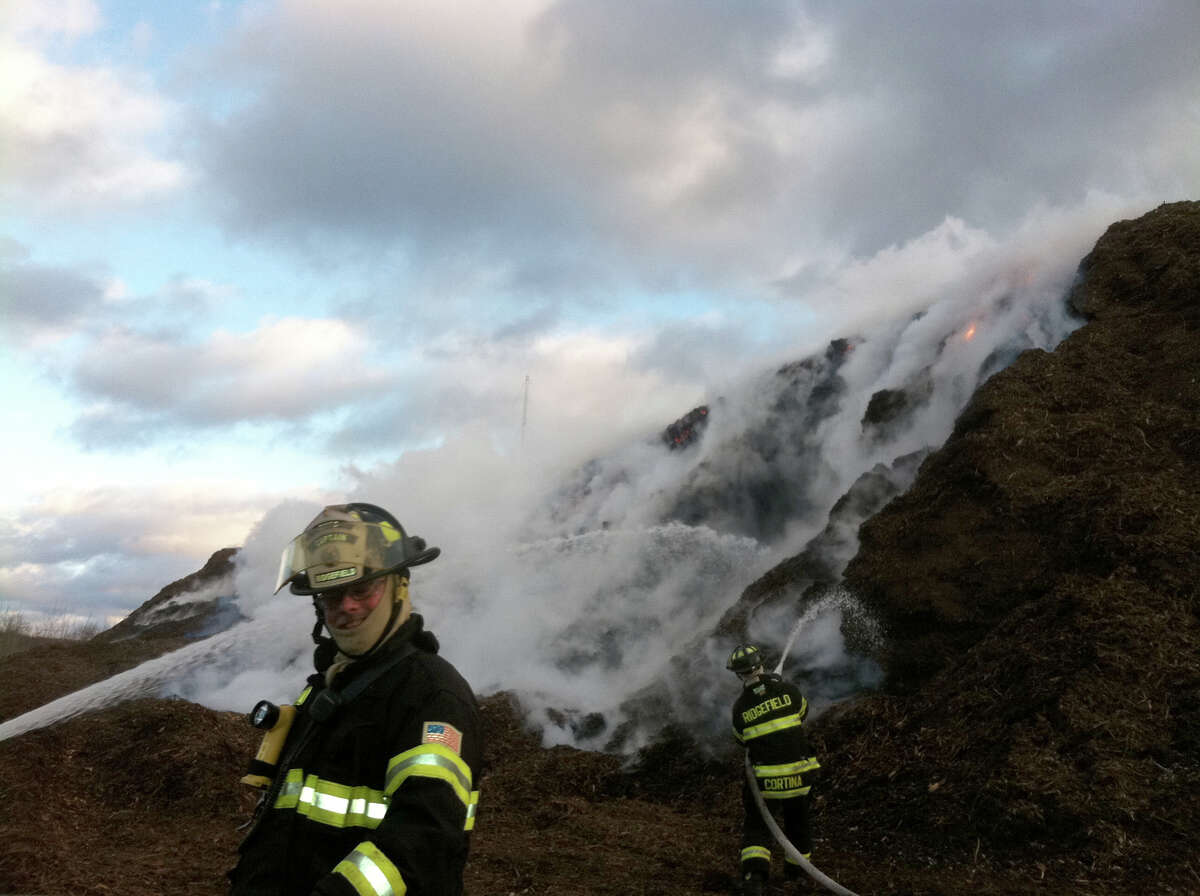 Ridgefield's woodchip pile extinguished for now