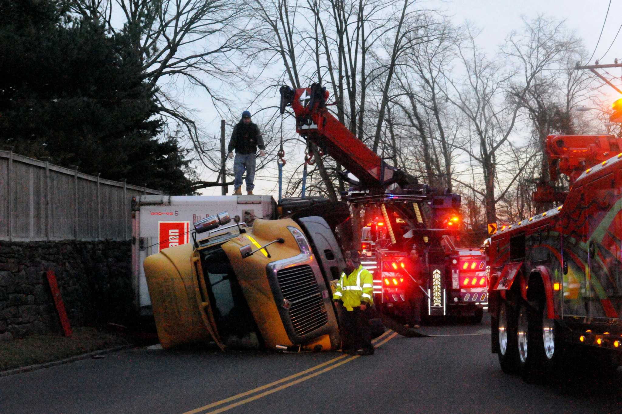 Flipped tractor-trailer cleared in Chickahominy