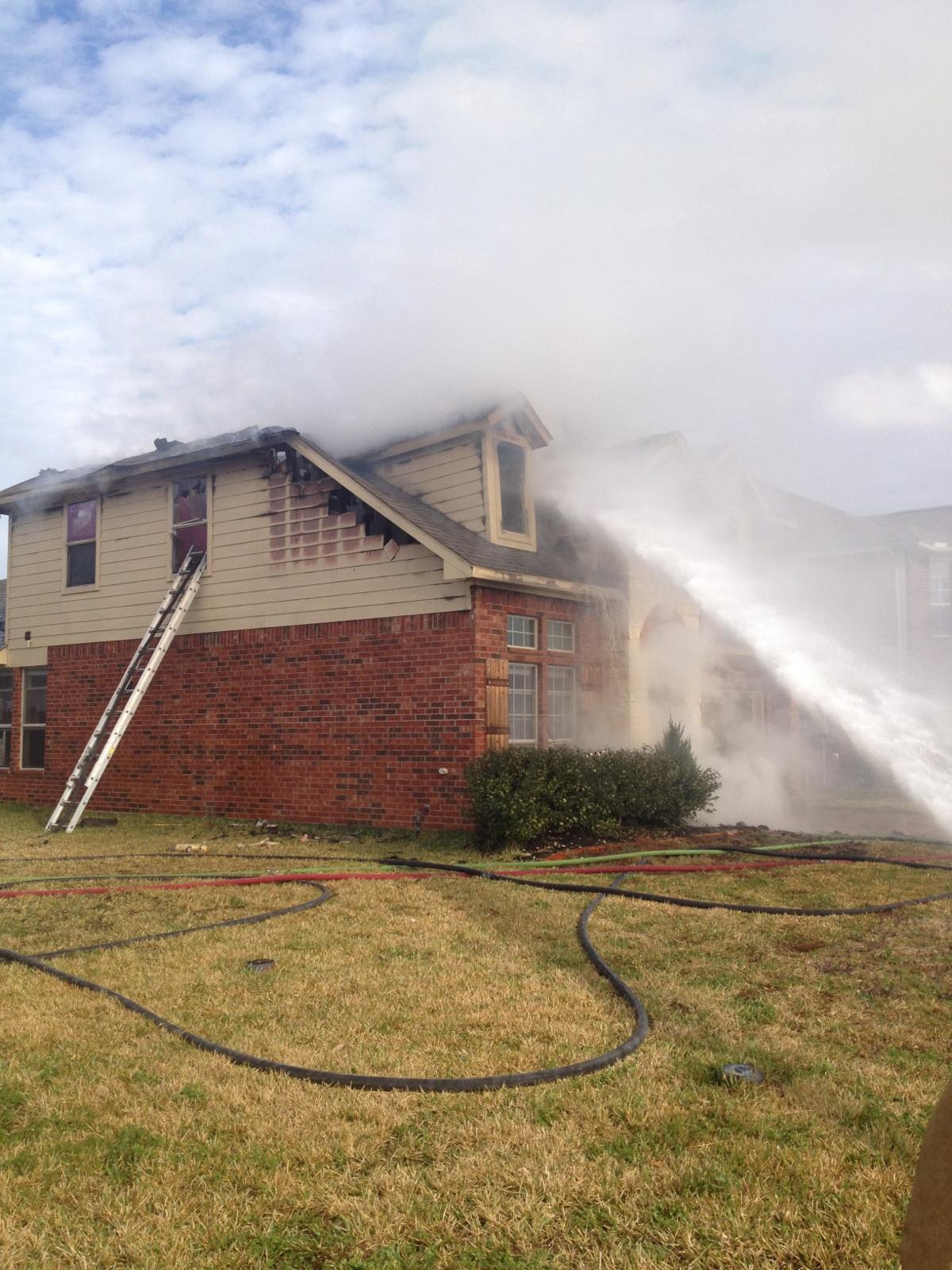 Two chimney blazes keep firefighters busy