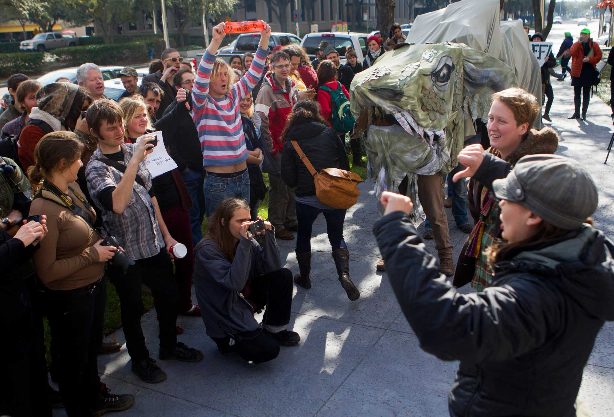 Two arrested in Keystone XL protest