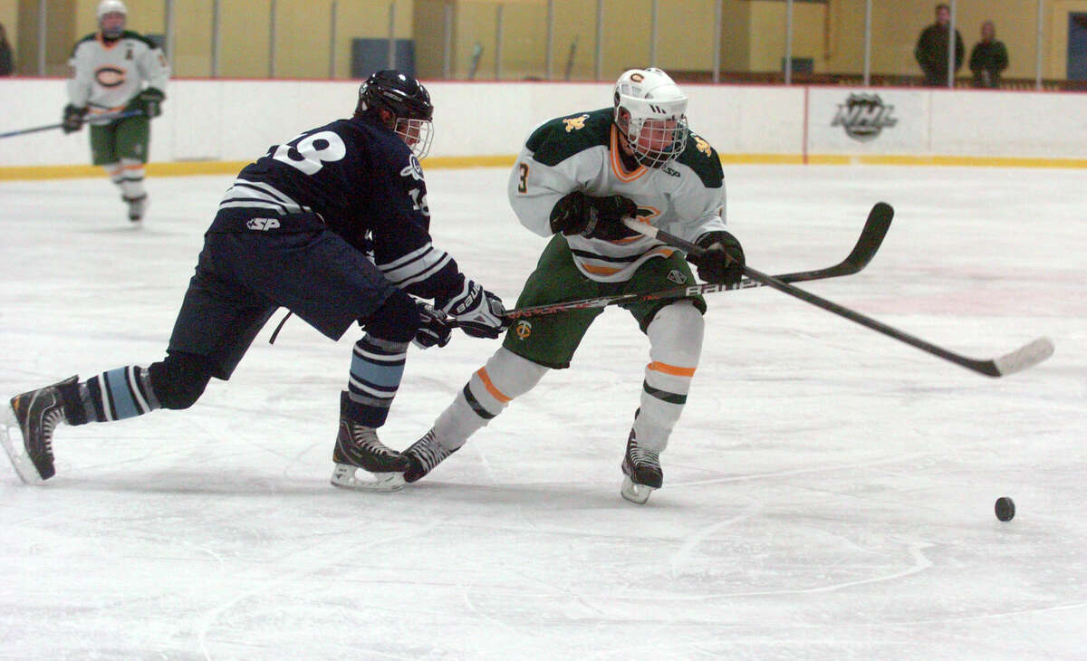 Trinity Catholic hockey upends Wilton