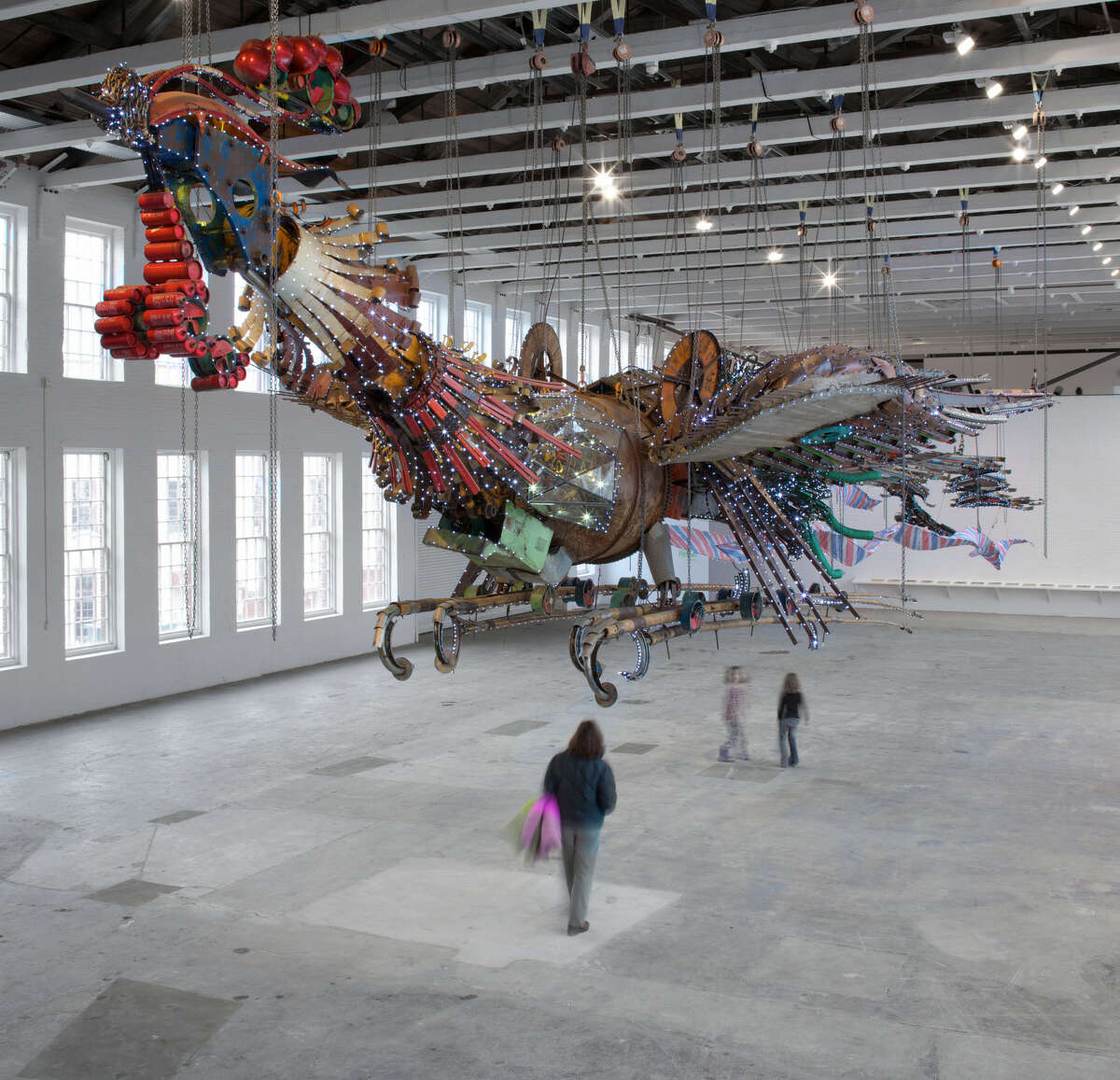 On exhibit: Xu Bing's 'Phoenix' at Mass MoCA