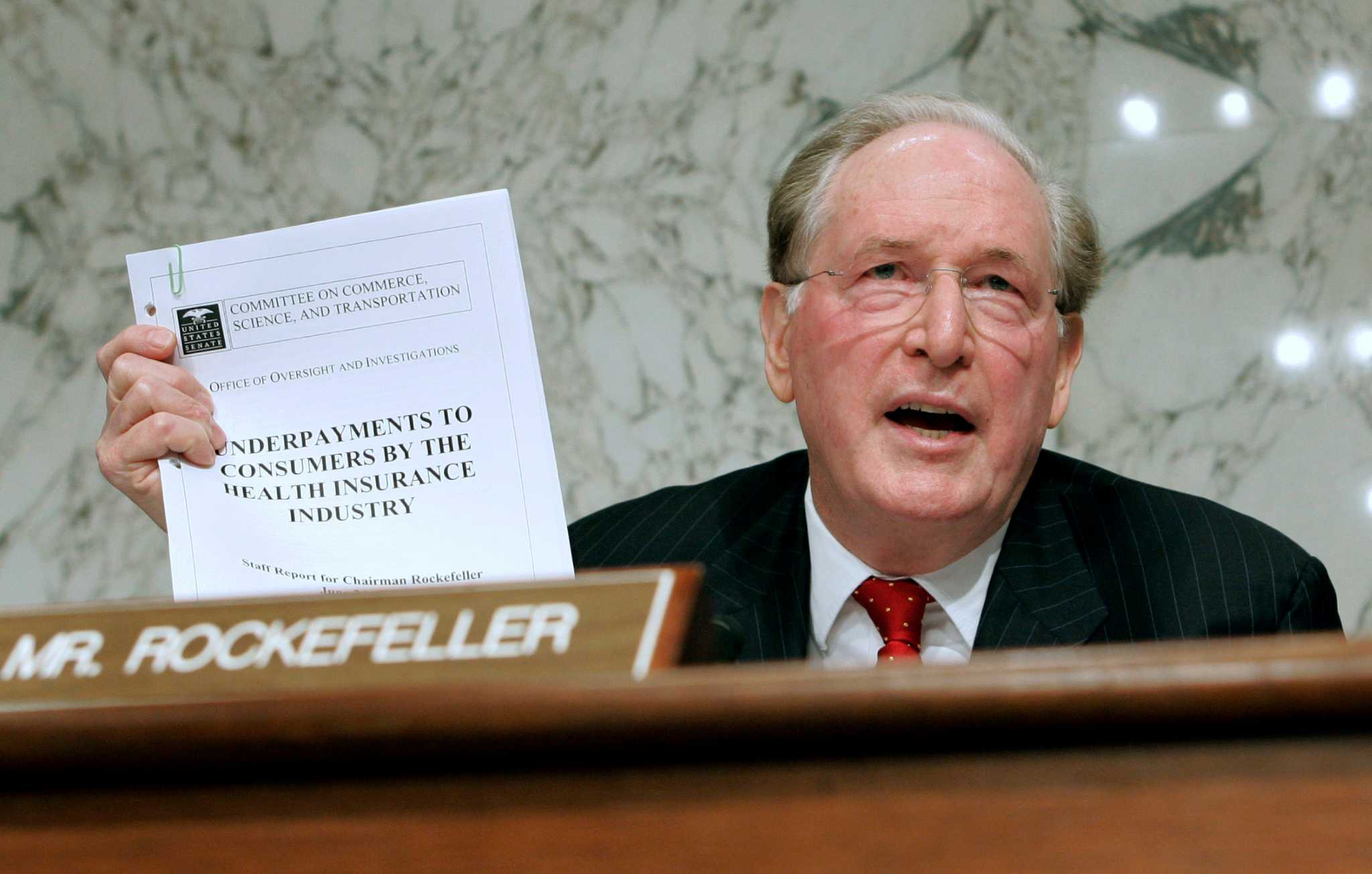 Sen. Rockefeller opts not to run again