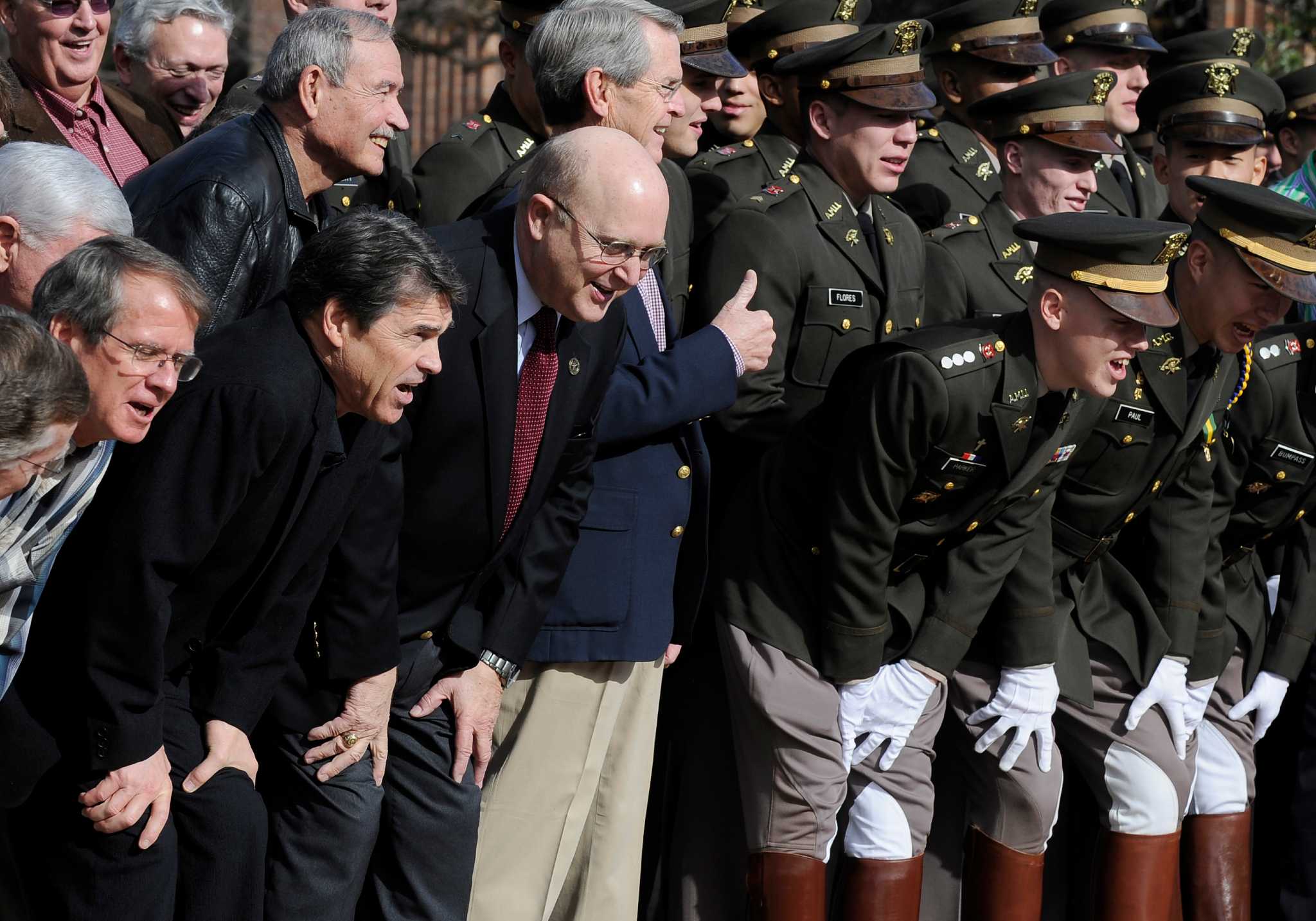 Perry helps reactivate old A&M Corps unit