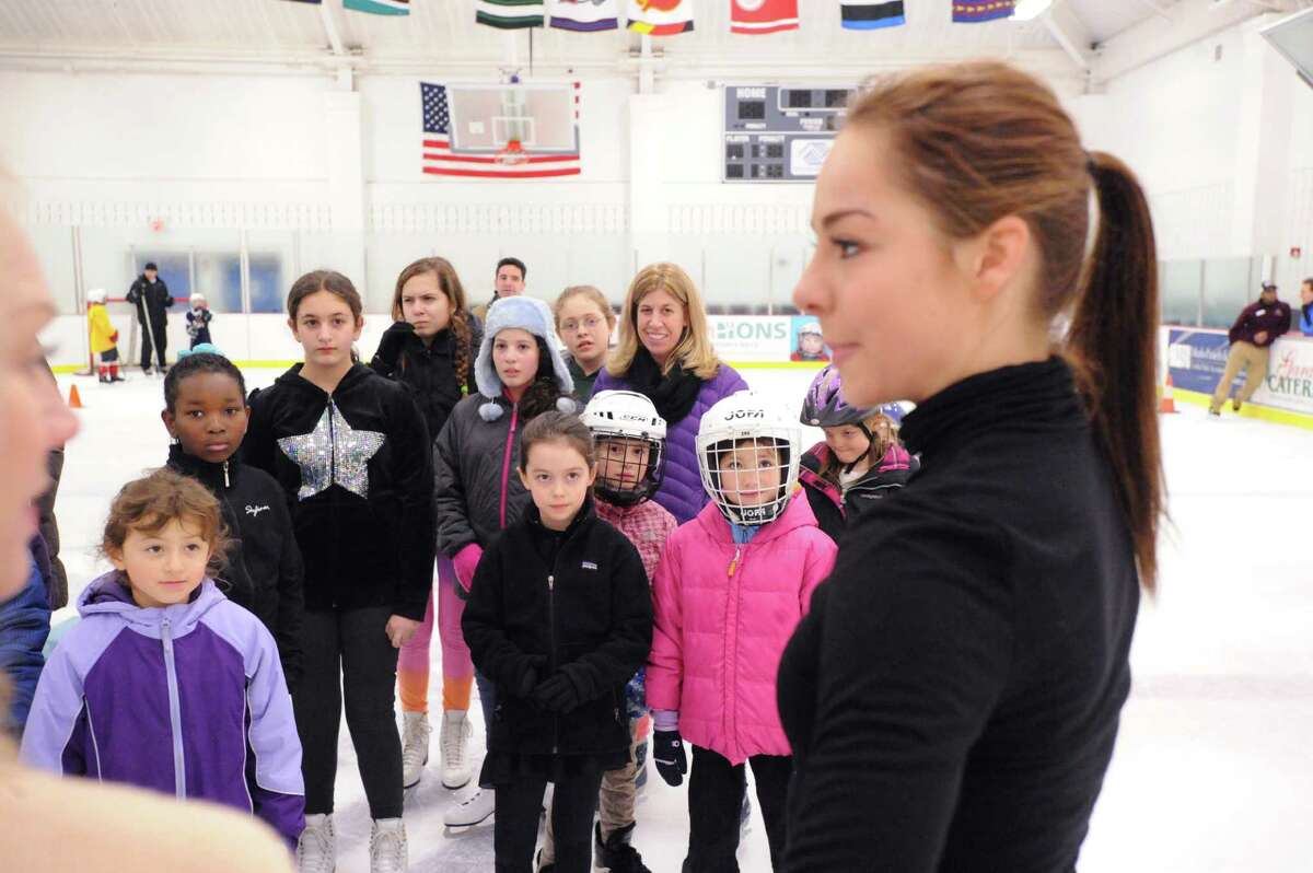 Olympian Glebova takes the ice with Greenwich youth