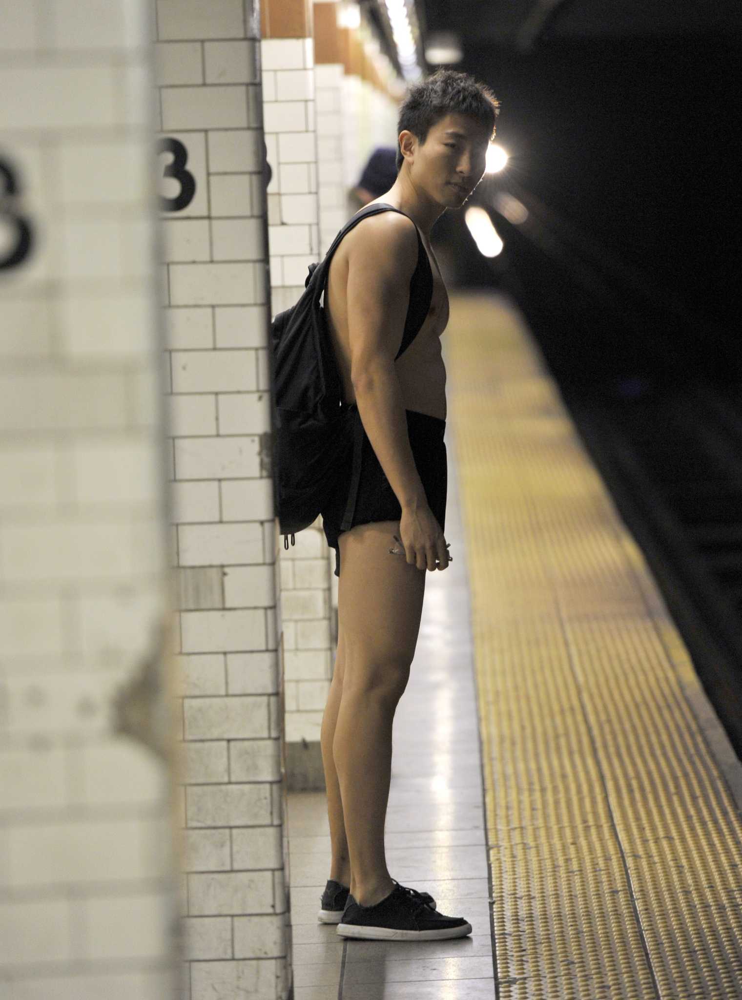 Photos: Something's missing ... pants