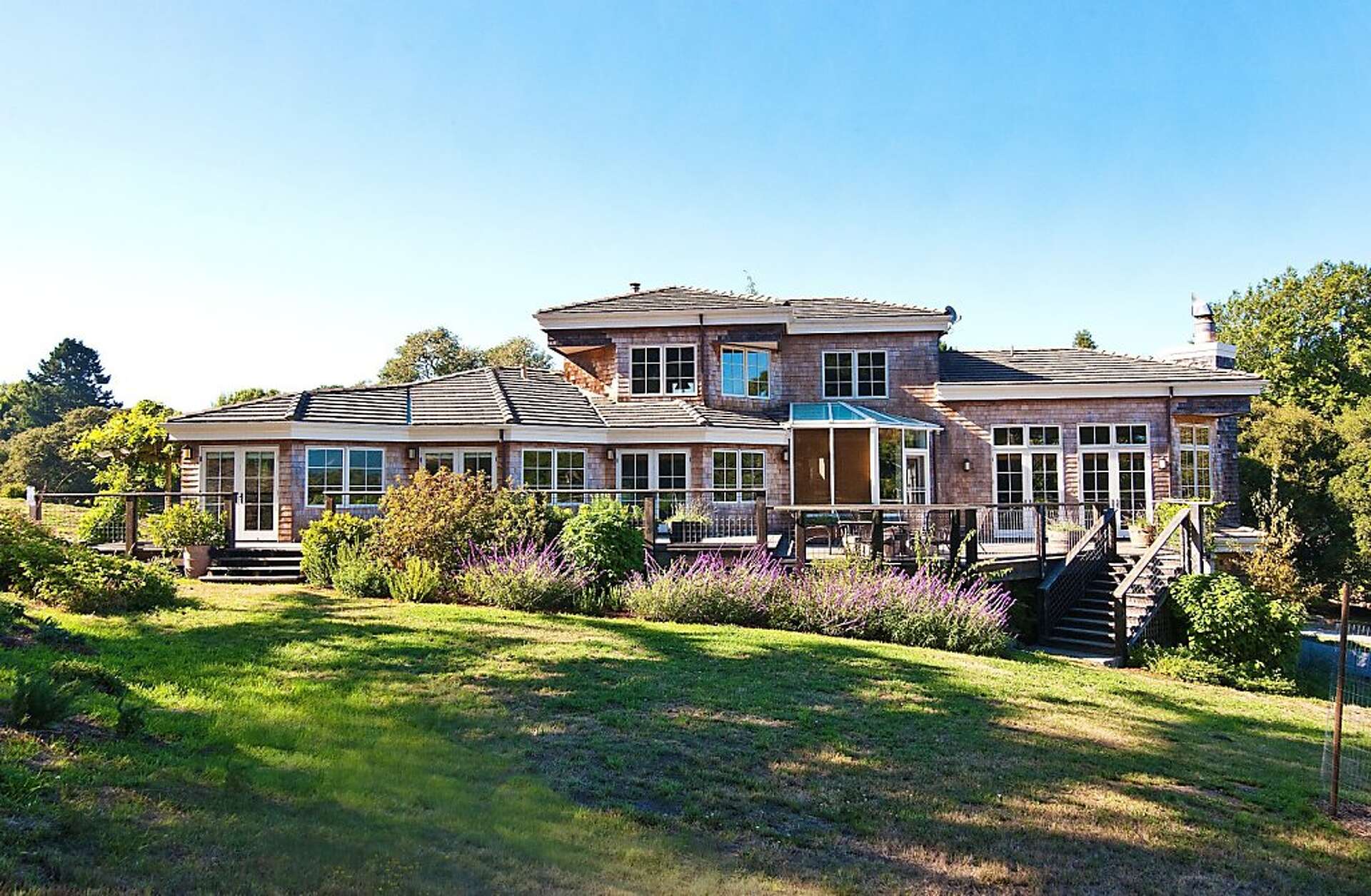 Restored Bolinas home has ocean and forest views