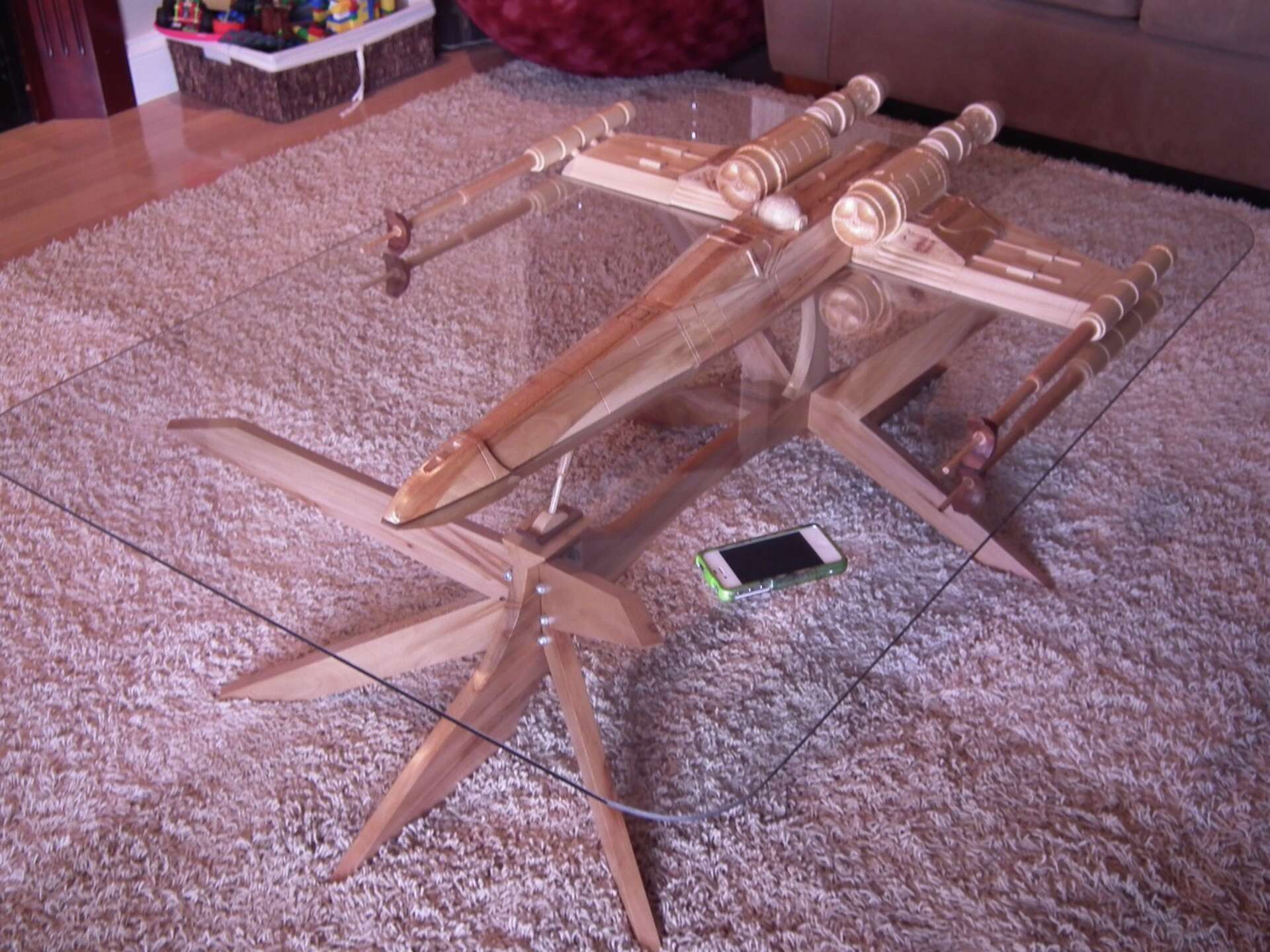 The X-Wing coffee table will be with you, always
