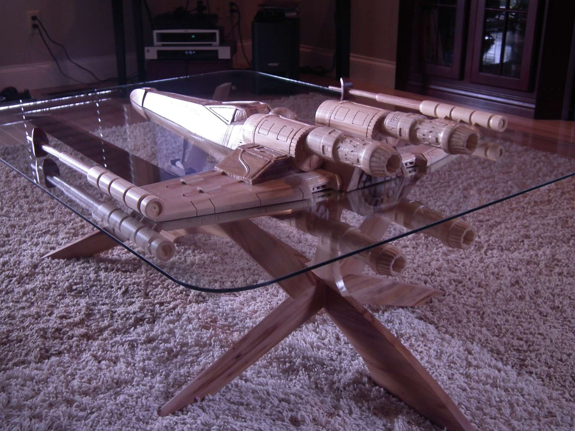 The X-Wing coffee table will be with you, always