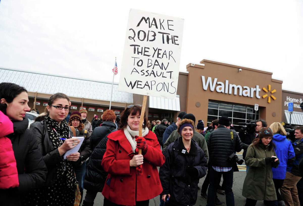 Gun-control advocates protest at Walmart