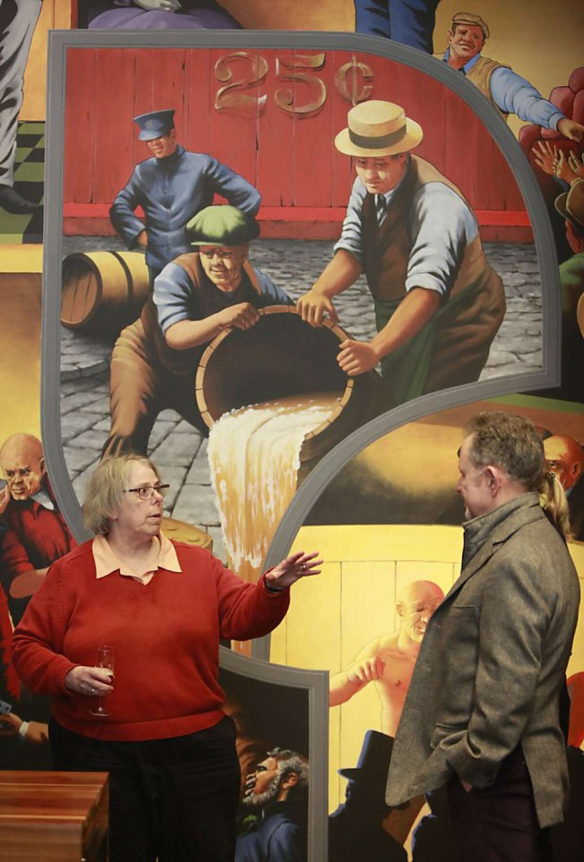 Barbary Coast mural at S.F. law offices