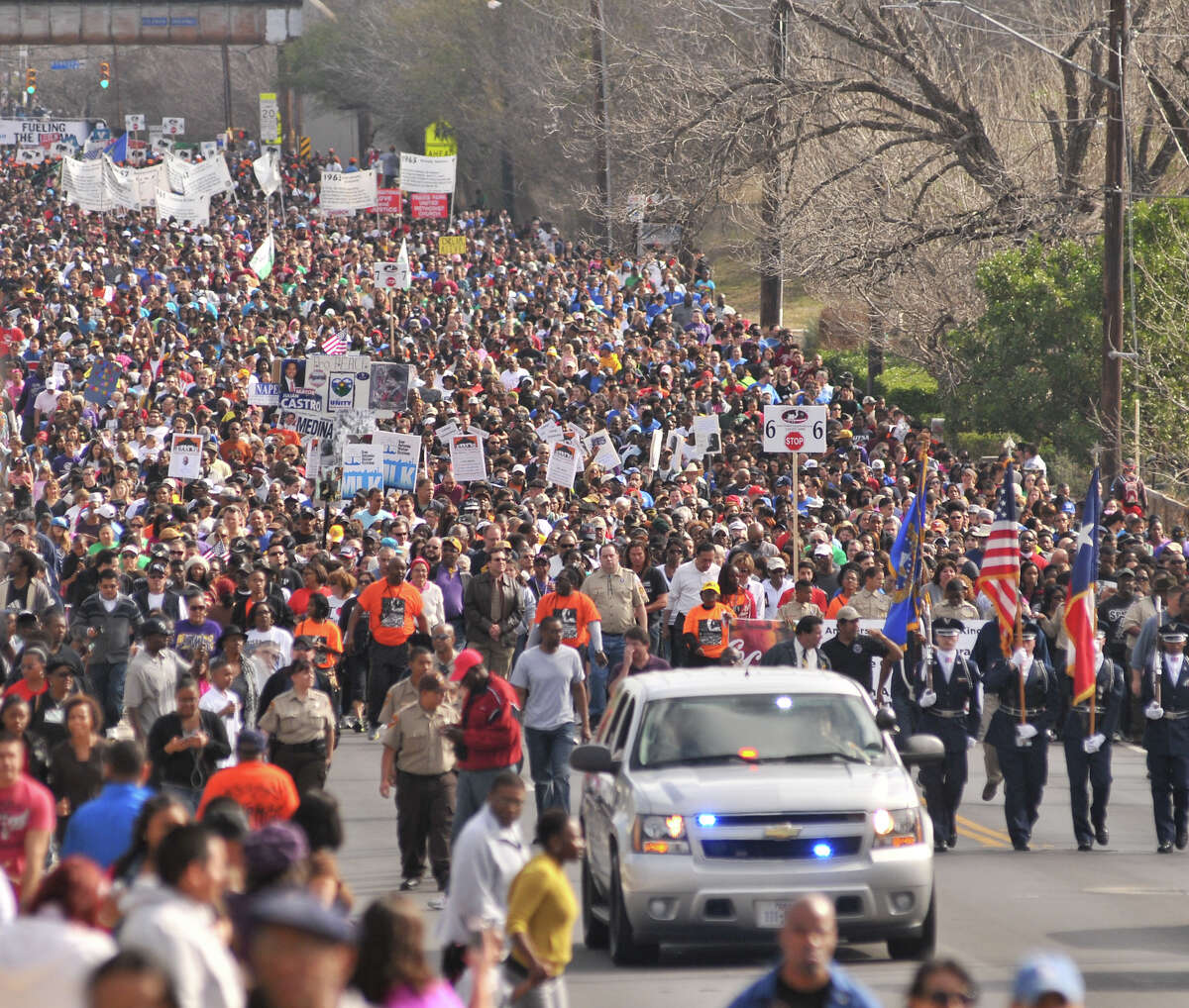 MLK Day march showcases S.A. diversity