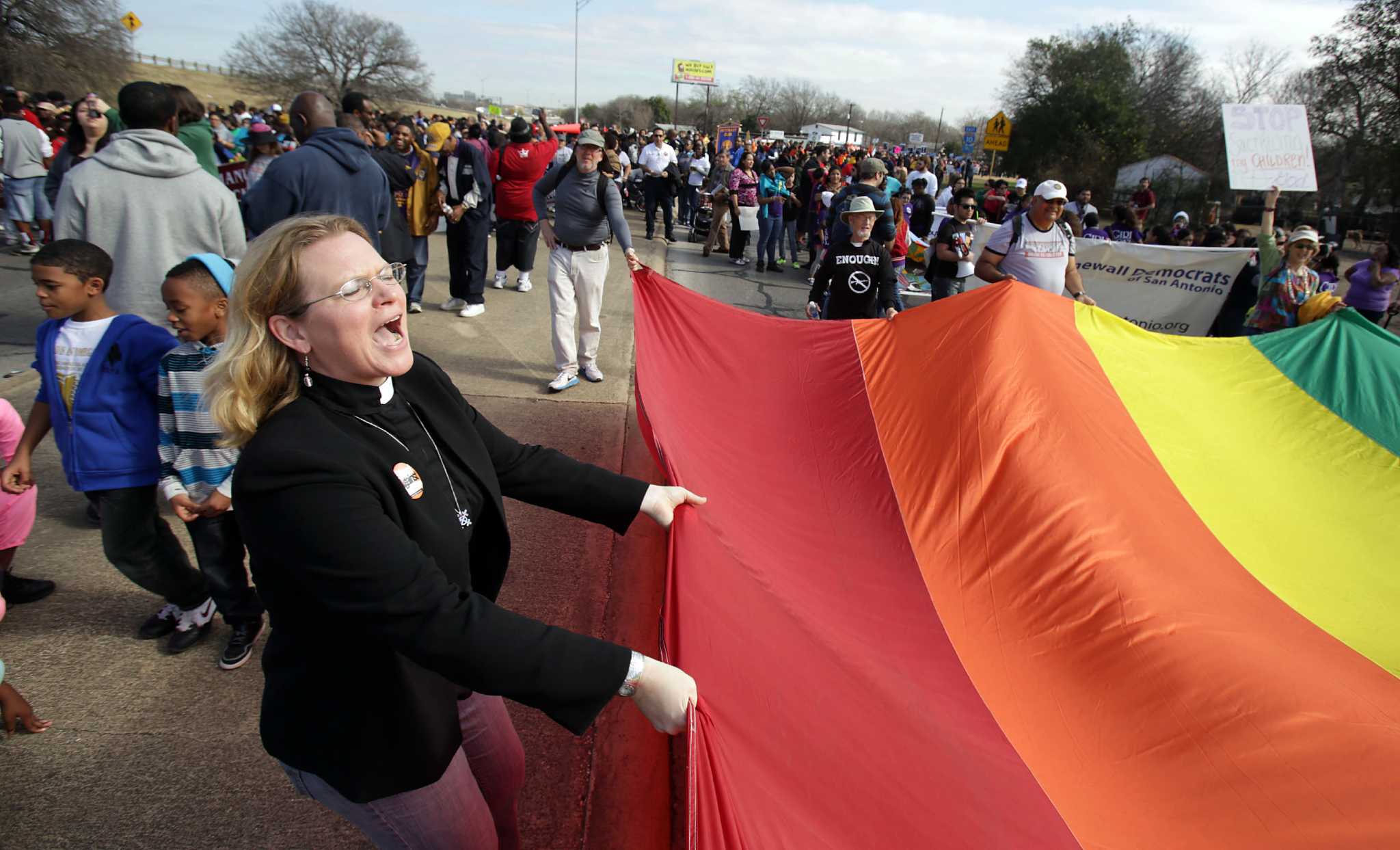 MLK Day march showcases S.A. diversity