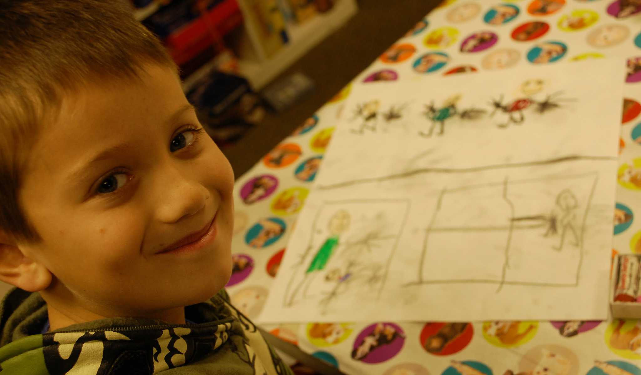 Kids draw on King's legacy for creative art work