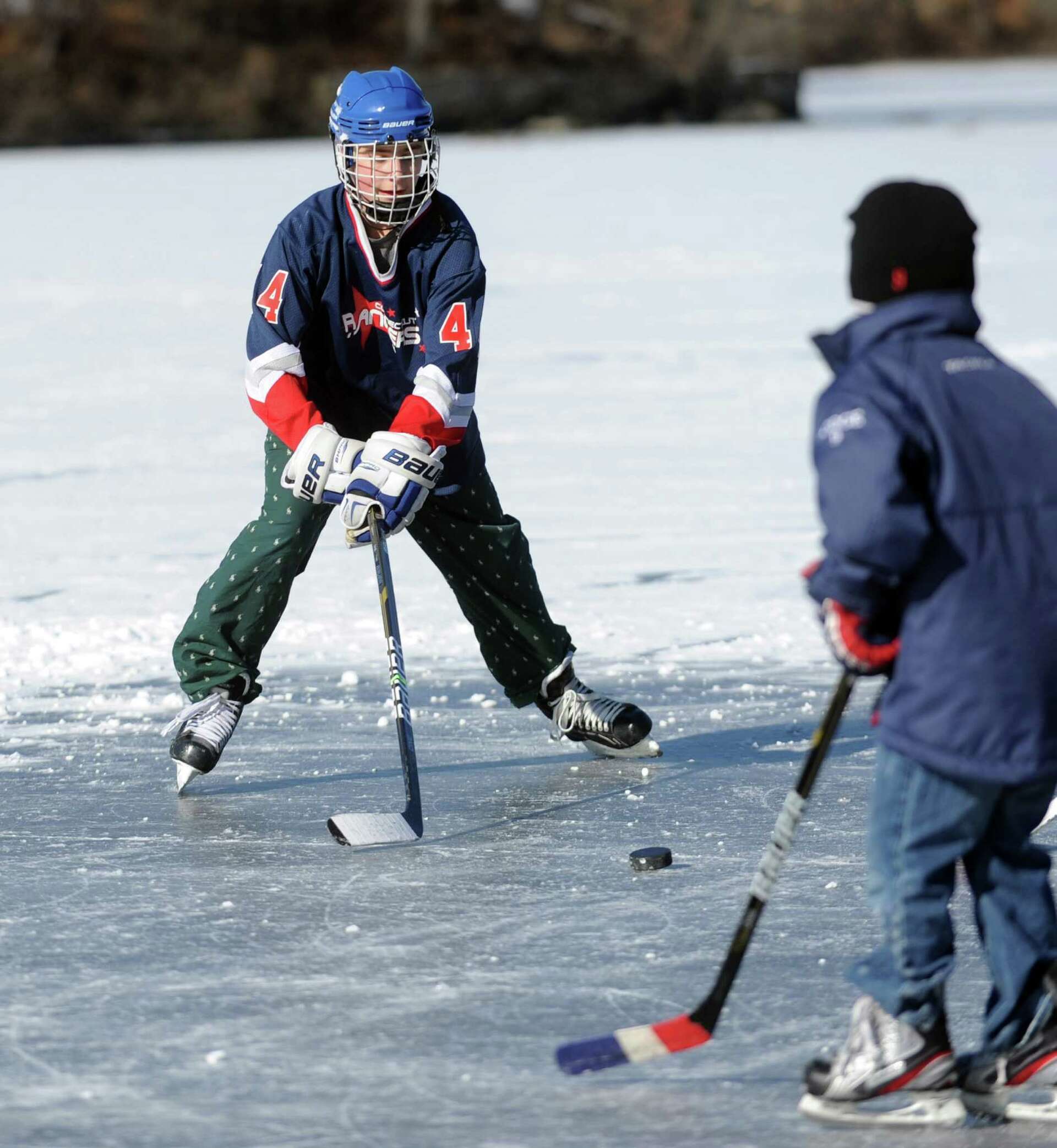 Skaters take to the ice in Darien