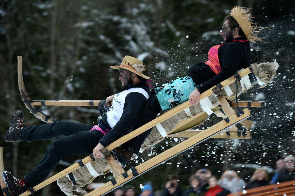 Wildest photos of the day: German sledding