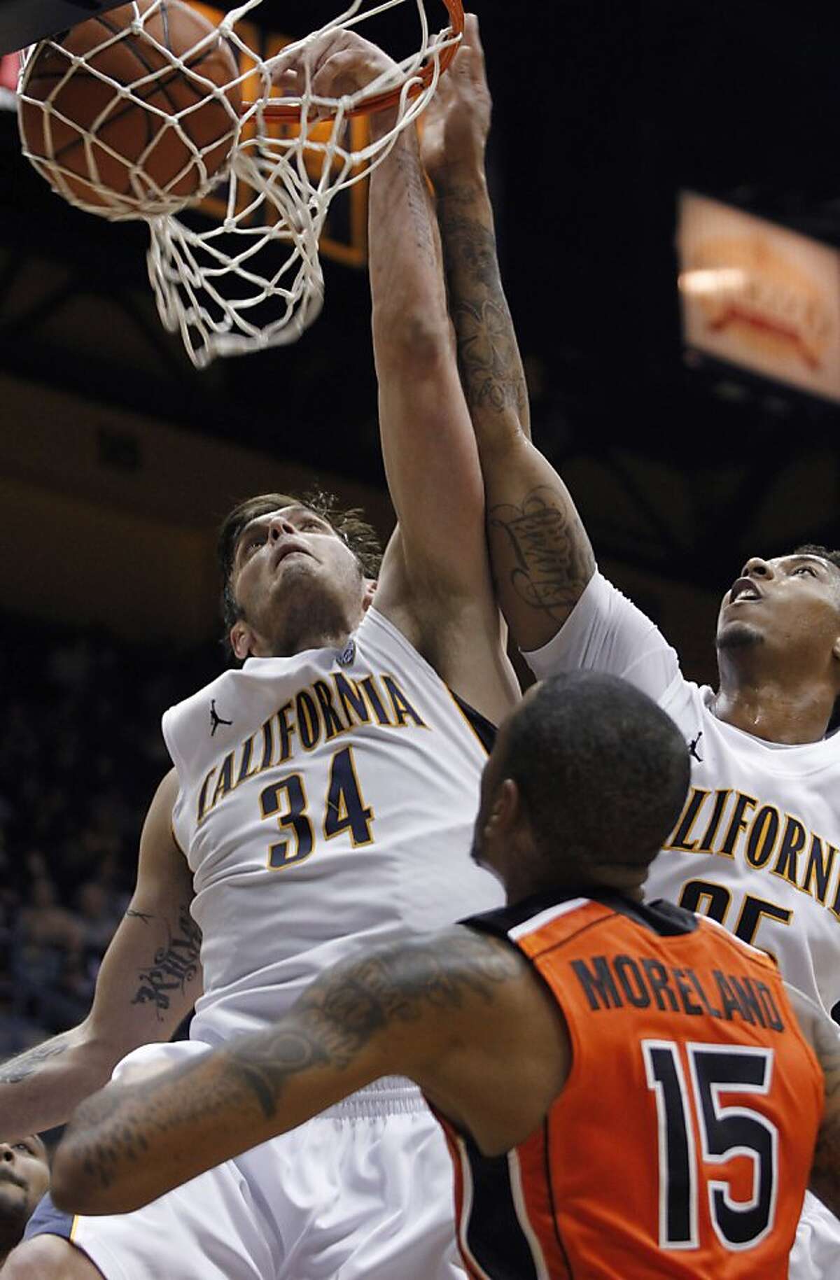 Cal men rally past Oregon State