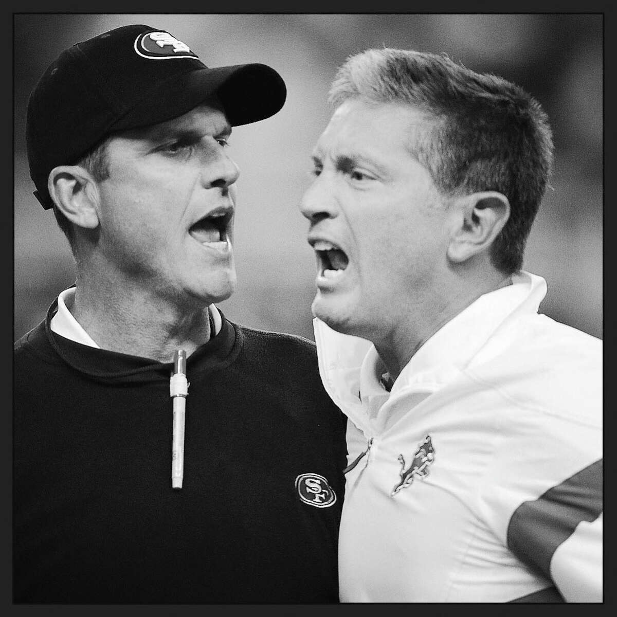 Jim Harbaugh yelling at things: A photo album