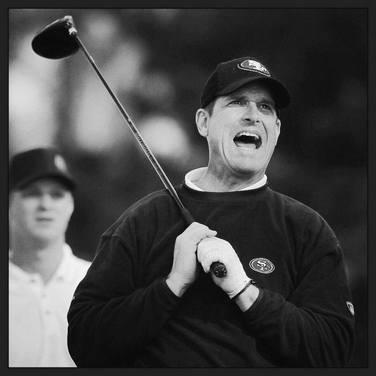 Jim Harbaugh yelling at things: A photo album