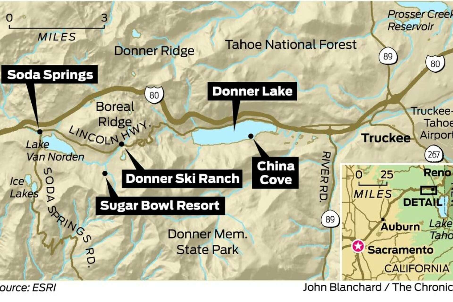 Side trip off I-80 to Sierra attractions
