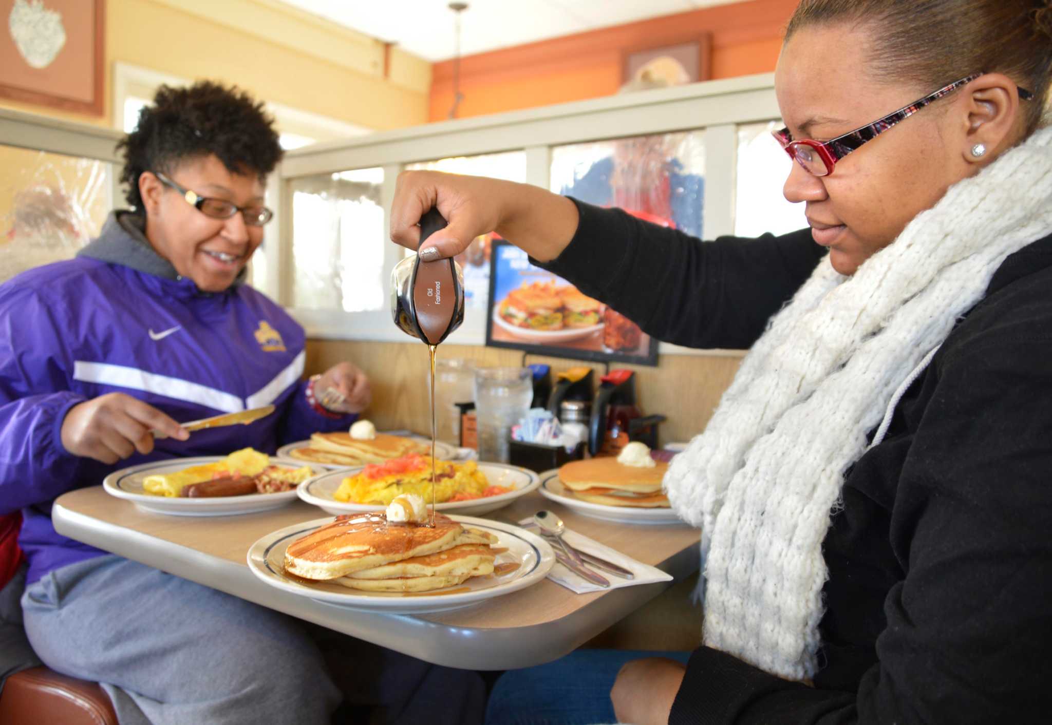 People Eating Pancakes