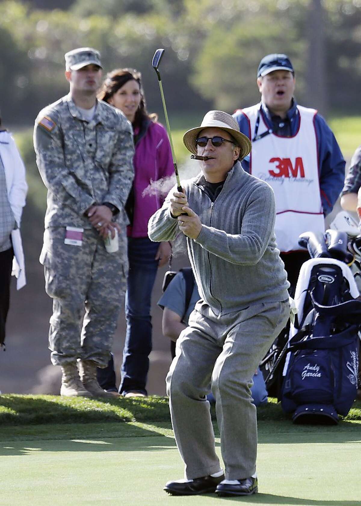 Celebs golf at Pebble Beach