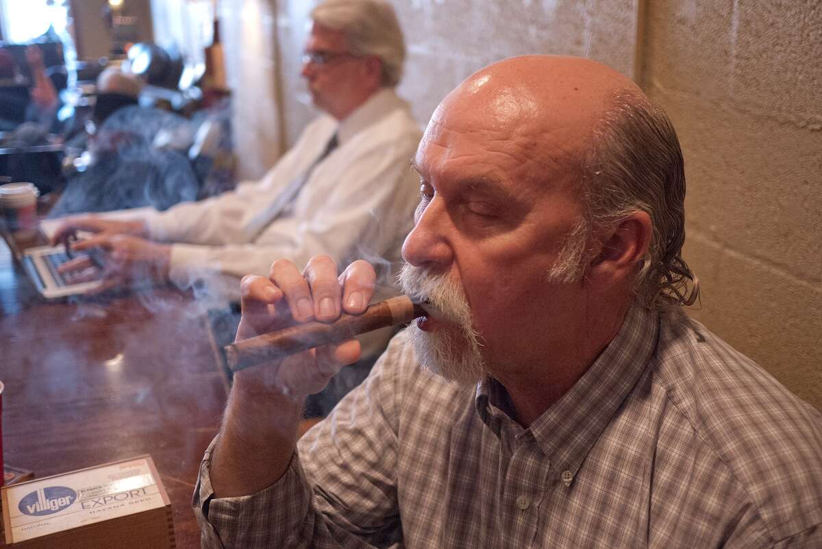 Heights cigar lounge provides a place to puff