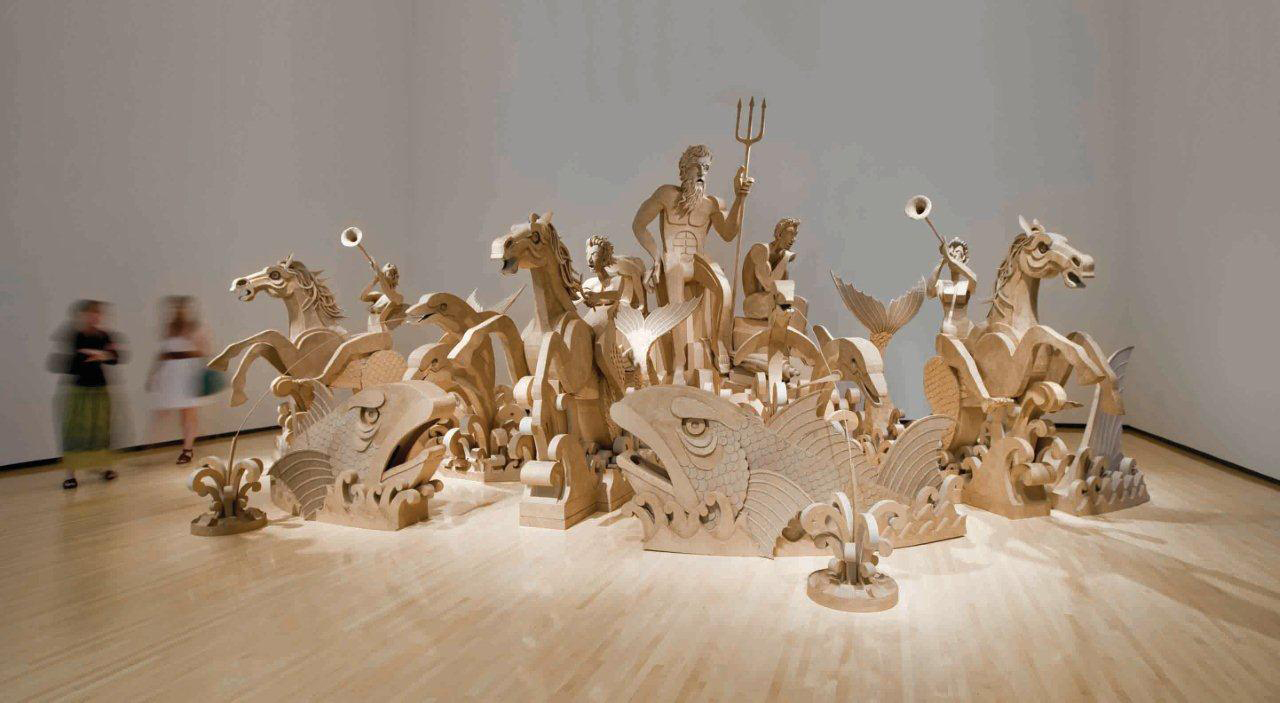 Redding artist, his filmmaker to explain cardboard fountain at screening