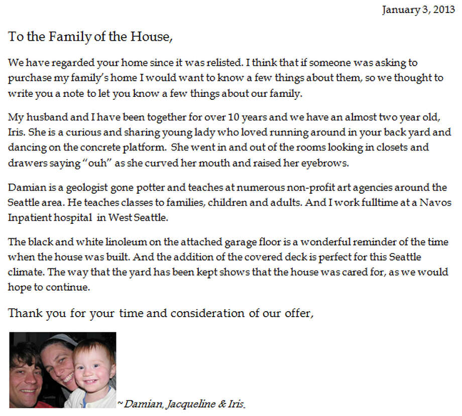  Dear Seller Letters Work For Home Buyers Seattlepi