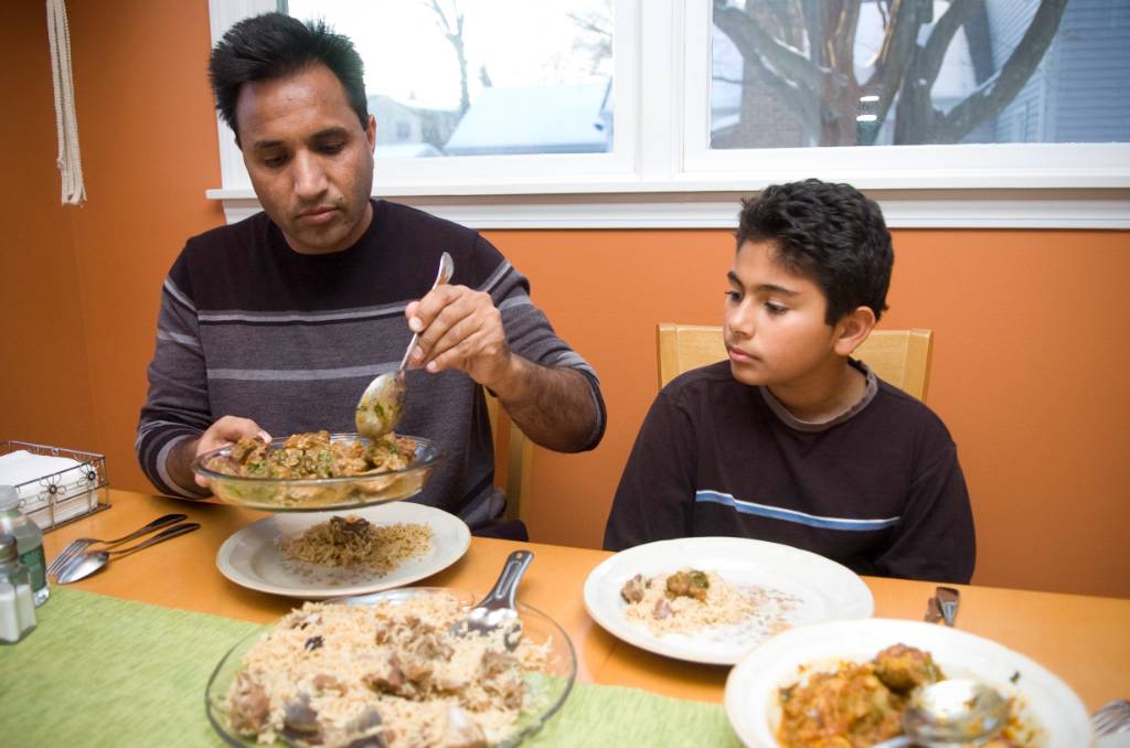 Serving a feast of Punjabi cuisine