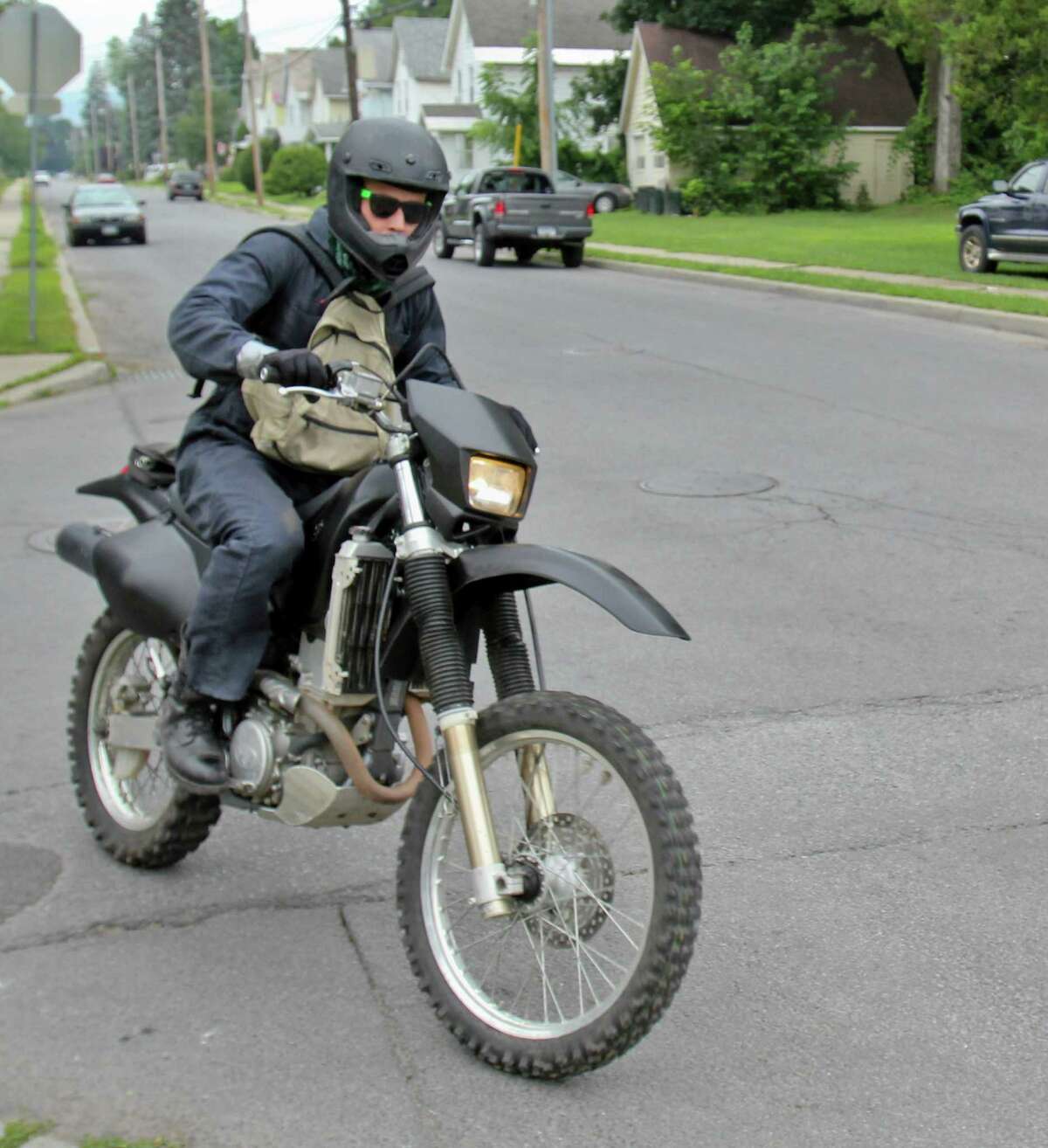 Mystery of Gosling's motorcycle