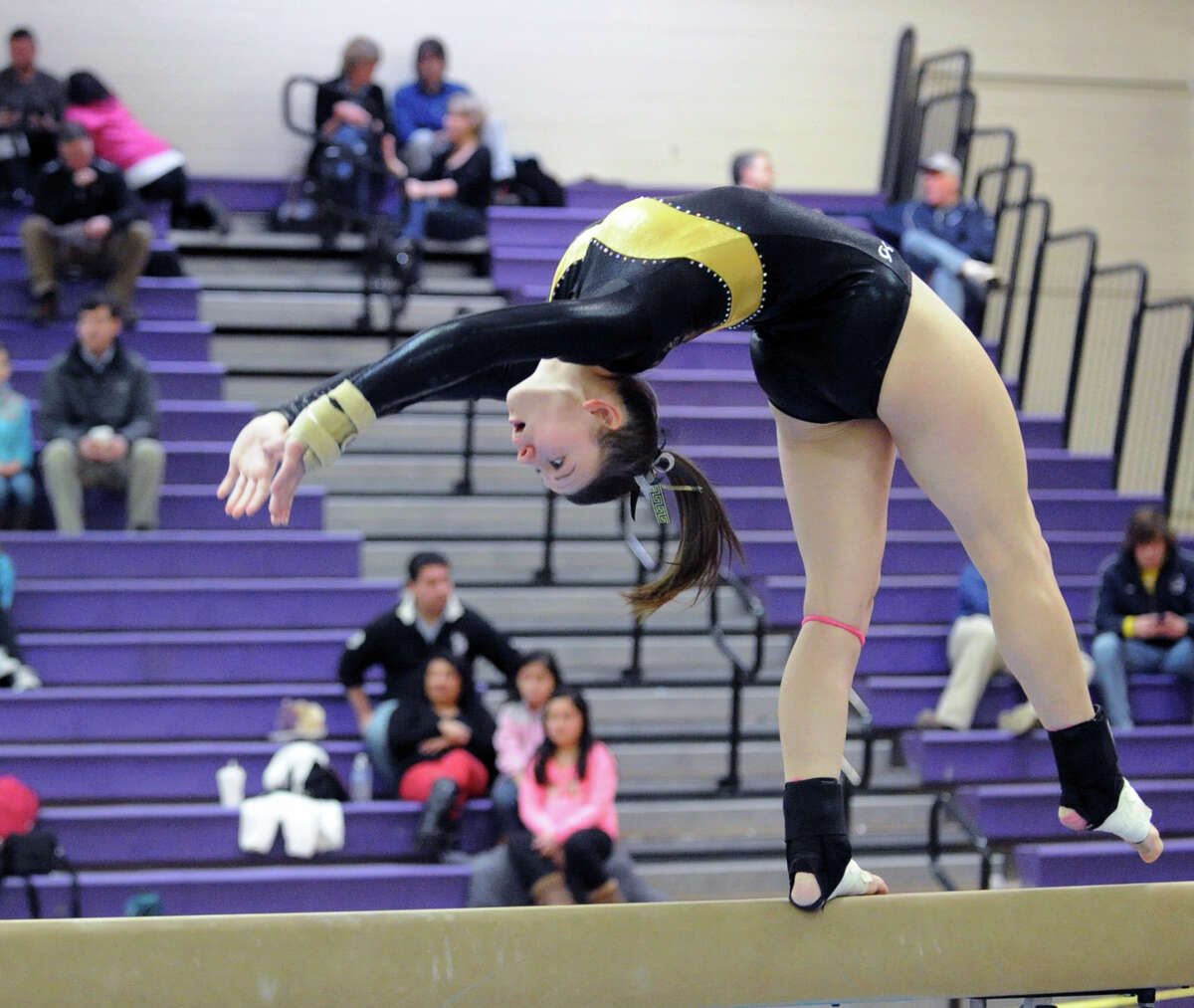 Wilton repeats as FCIAC girls gymnastics champ