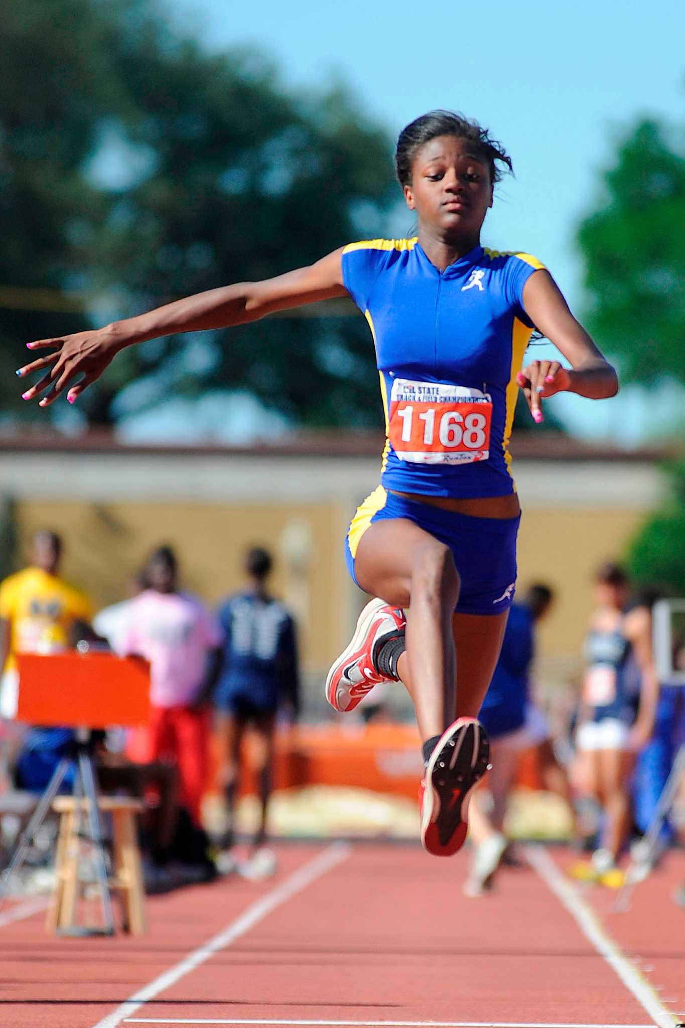Sister finds her own track path