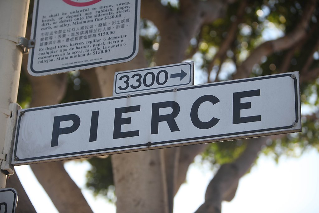 Street isn't President Pierce's road to fame