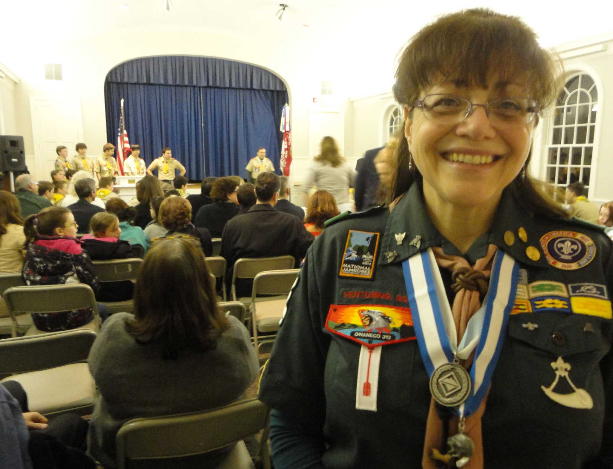 Scouting honor recognizes woman's role in helping Eagles soar