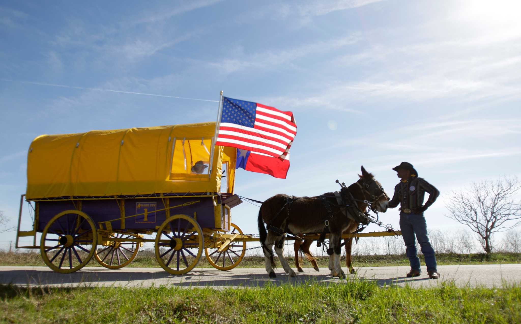 Riders hitting the trails toward Houston