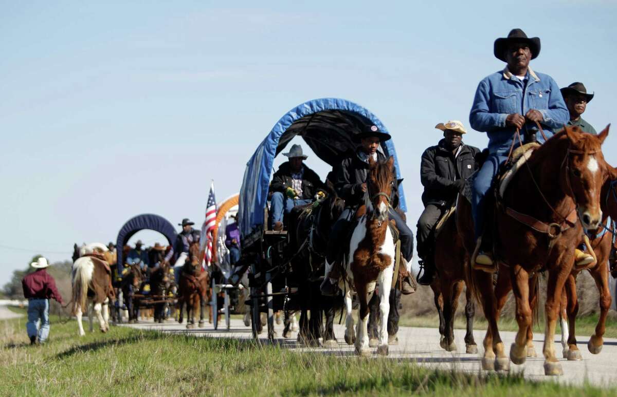 Riders hitting the trails toward Houston