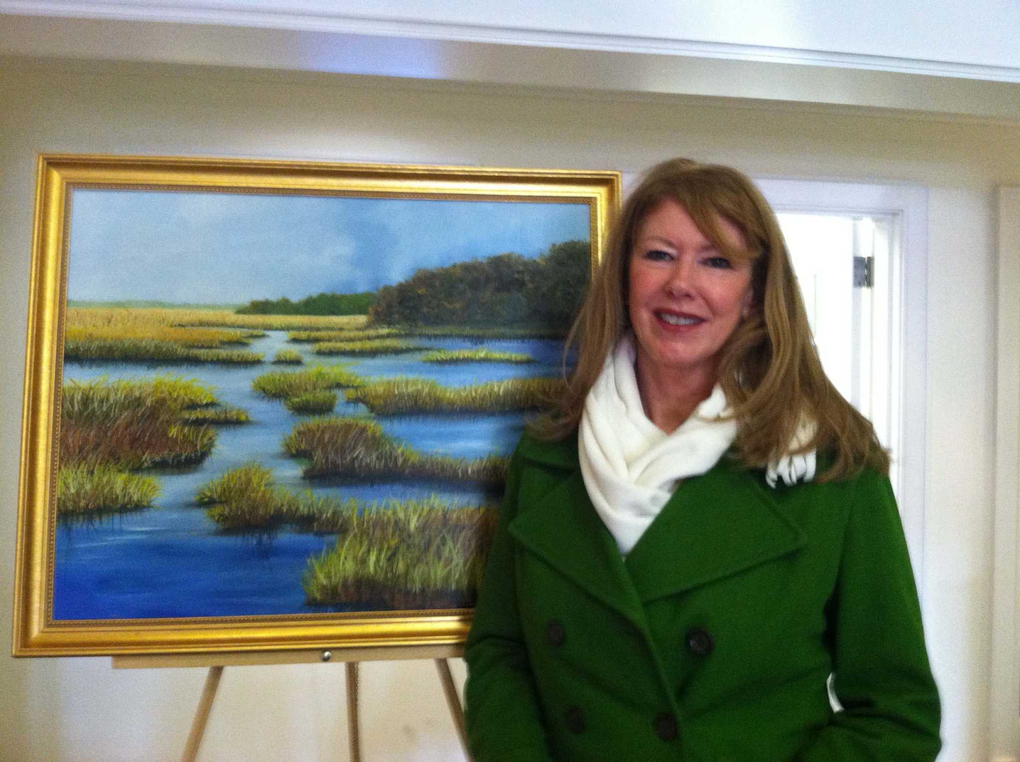 Tiano's 'spaces of tranquility' on display at Darien bank